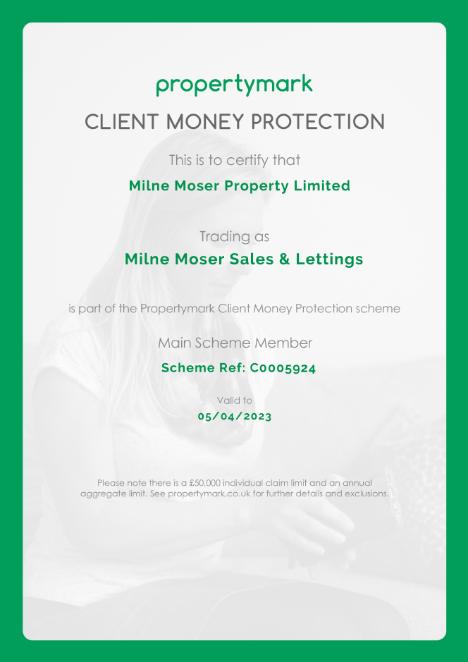 Milne Moser Estate Agents and Lettings - Client Money Protection (CMP)